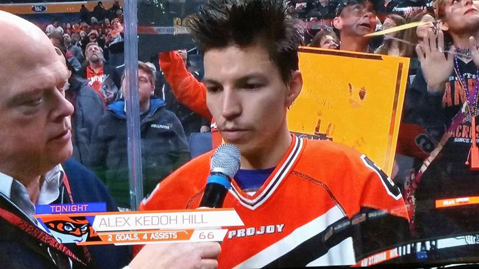 Celebrating Native American Night, Buffalo Bandits Style
